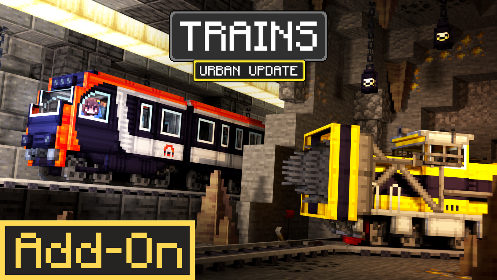 TRAINS – The URBAN UPDATE | Podcrash – Minecraft Marketplace Maps, Add ...